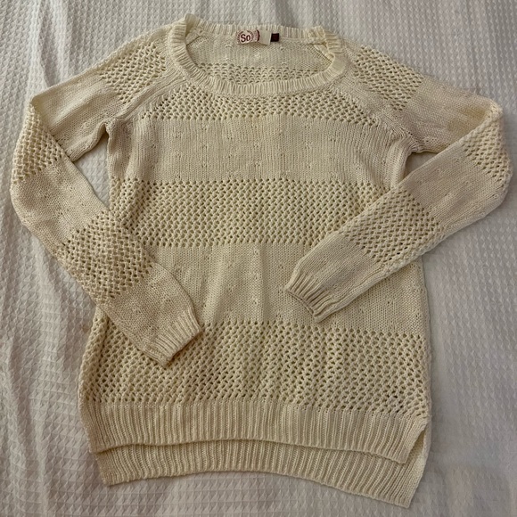Sweaters | Offwhite Sheer Sweater | Poshmark